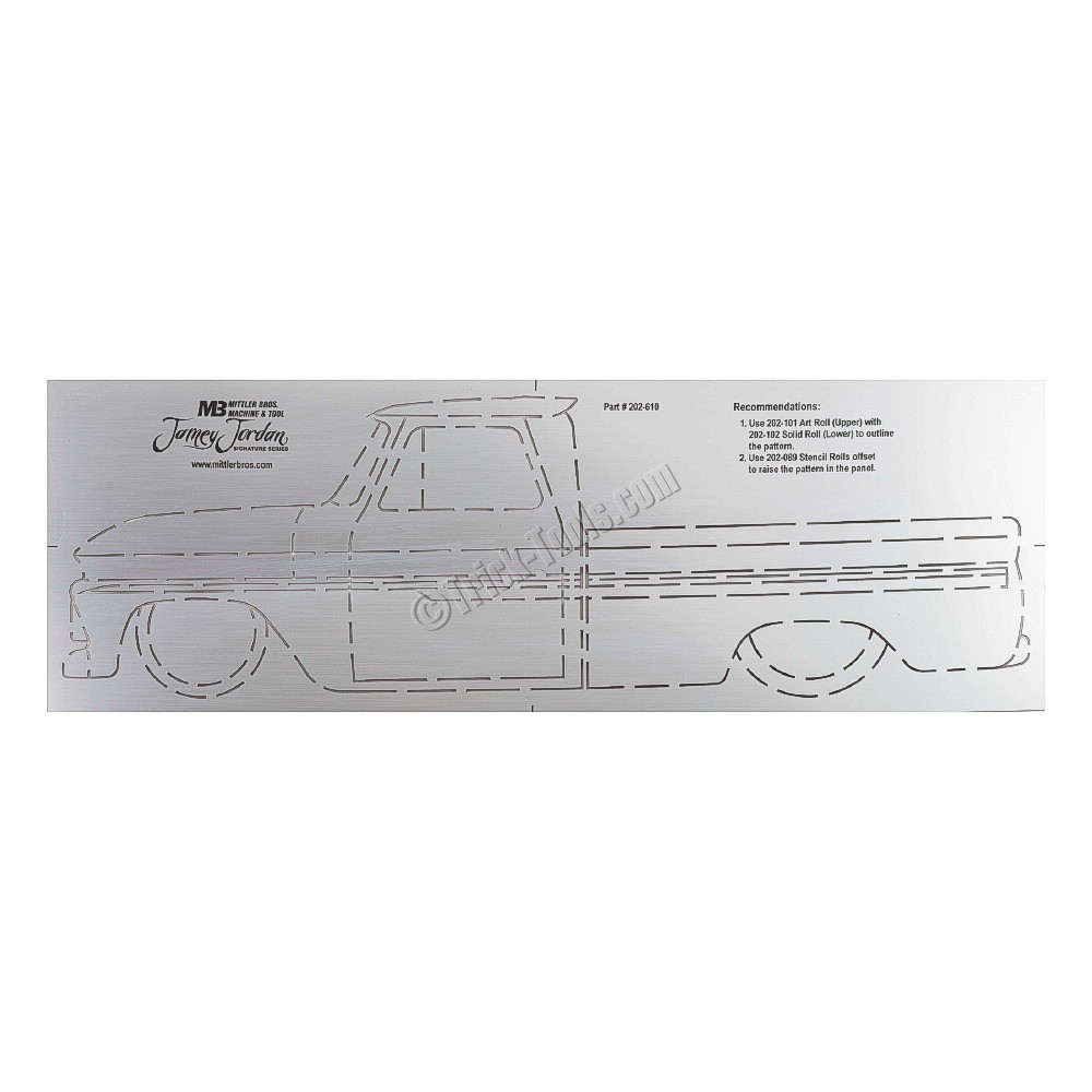 202-610, Jamey Jordan Series 60-66 C10 Bead Roll Stencil