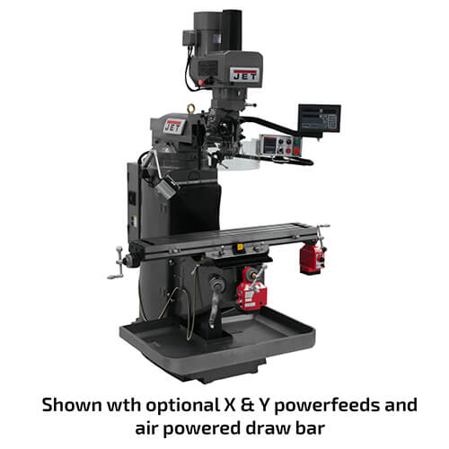 JET JTM-949EVS Vertical Milling Machine with Newall DRO