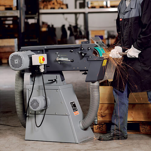 Grit GI150 6 x 79 inch Belt Grinder w/ Base, Fein Sander