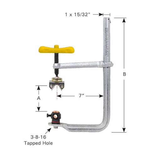 GUG1370, Large Diameter Pipe Grounding Clamp, 13 inch