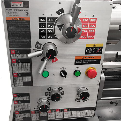JET GH-1440-1 Geared Head Lathe, 220v 1ph