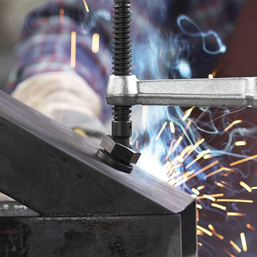 TWM28-30-12, Bessey 28mm Heavy-Duty Welding Table Clamp with MorPad